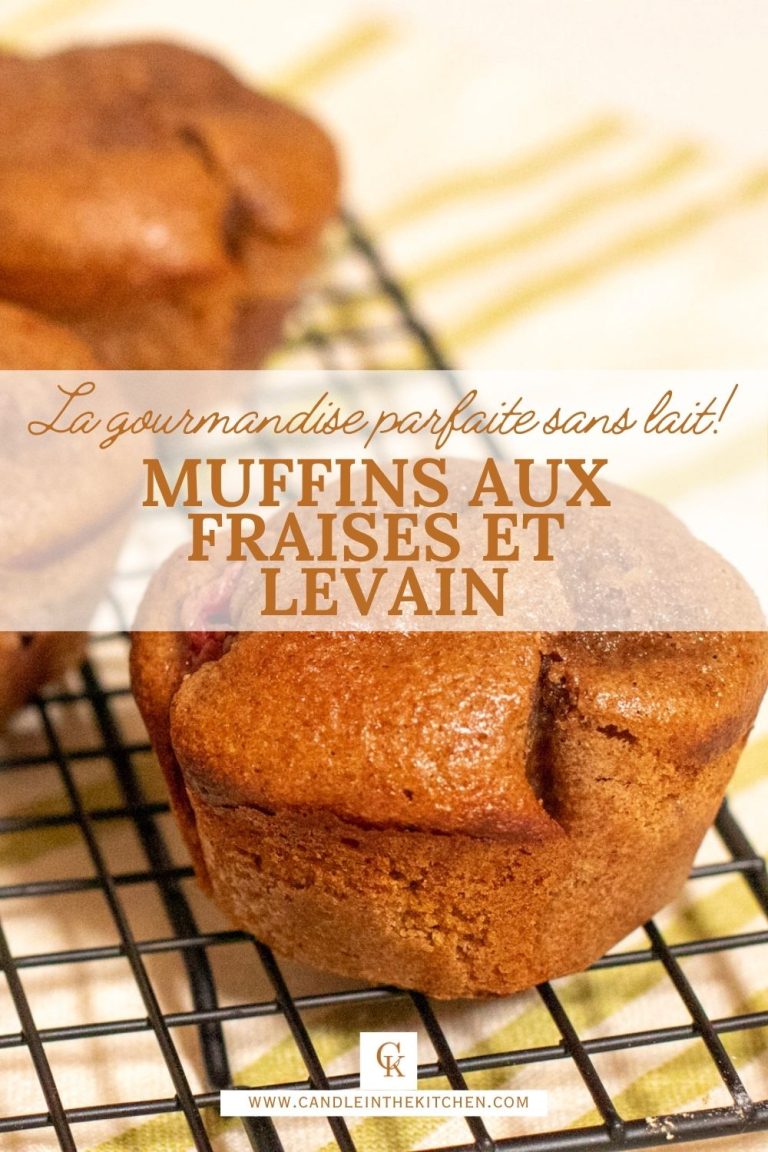 Muffins aux fraises au levain sans produits laitiers - Candle in the ...